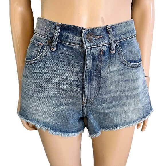 Express | Shorts | Express 9s Jean Shorts Denim Cutoff Distressed ...